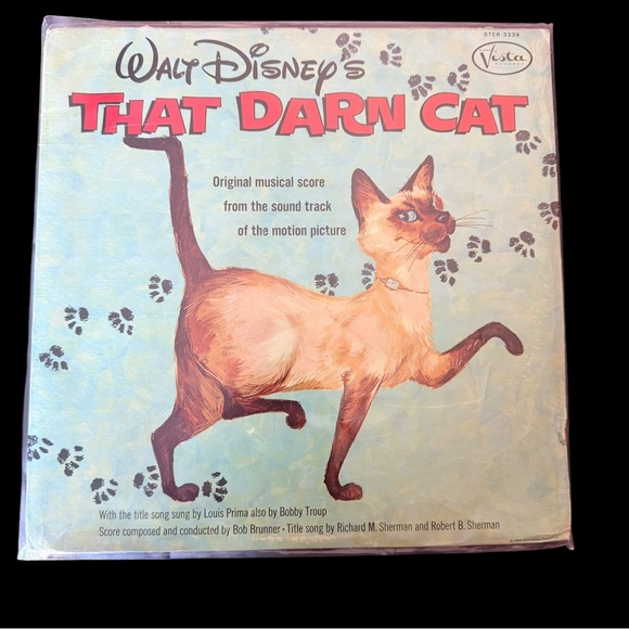 Disney | Media | Disneys 965 That Darn Cat Vinyl Record Soundtrack ...
